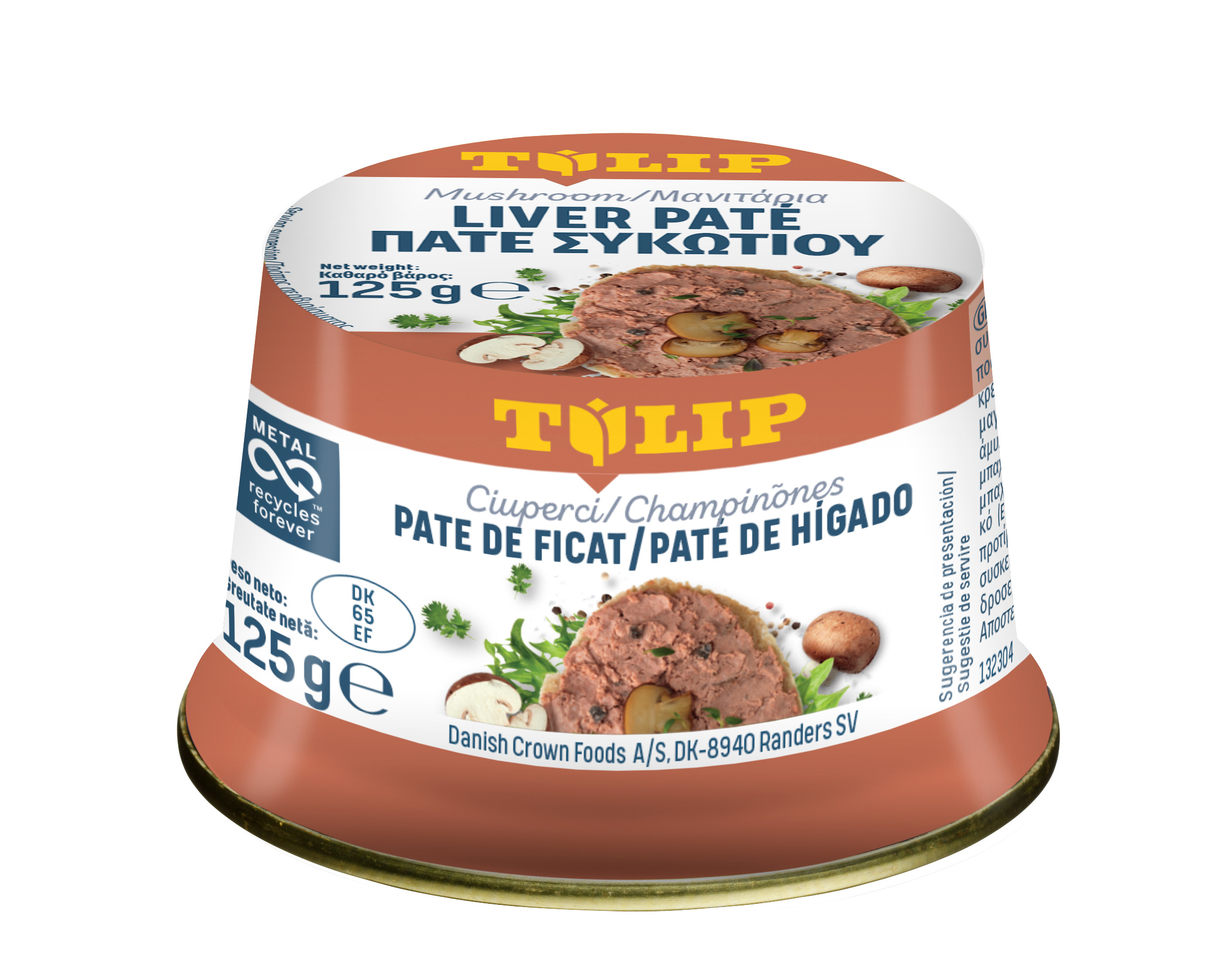 PATÉ TULIP FOIE C/CHAMPI 125gr - Leopoldo Gross