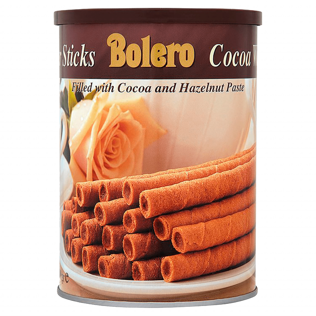 WAFER STICKS CHOCOLATE BOLERO 400 G - Leopoldo Gross